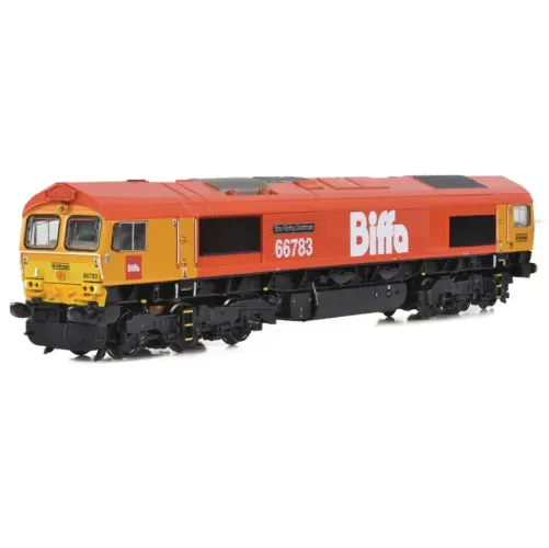 Graham Farish 371-399 Class 66 - 66783 The Flying Dustman BIFFA Red ...